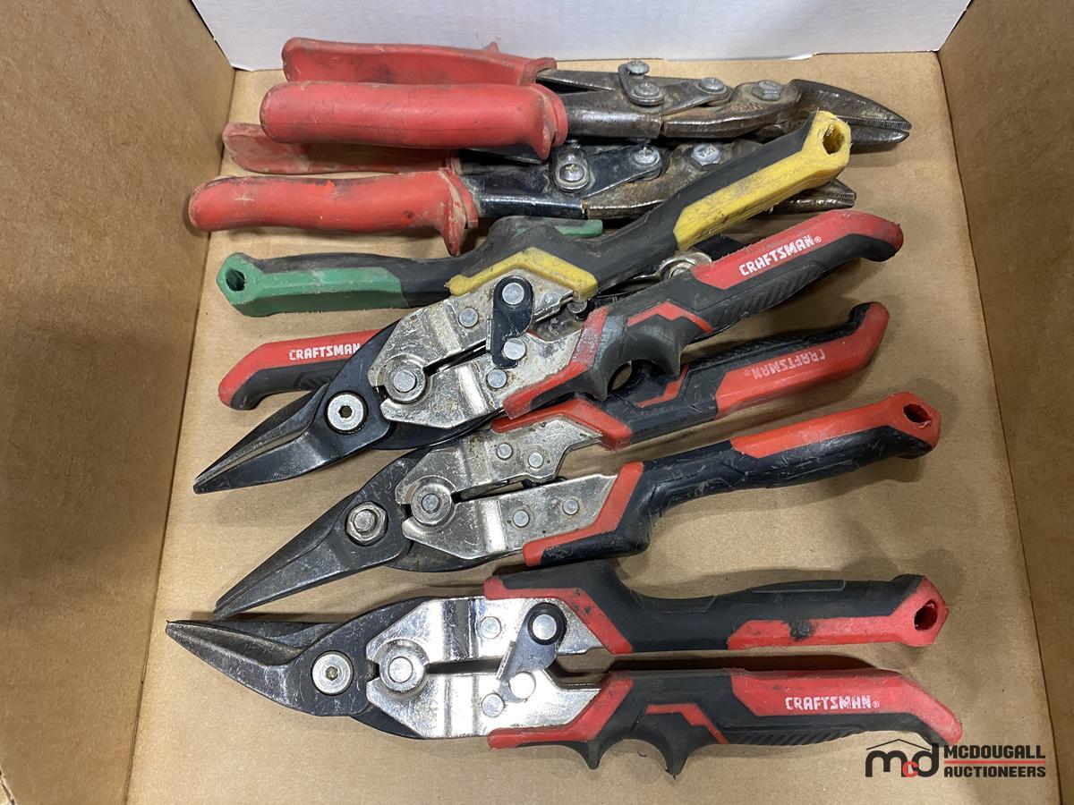 Assorted Tin Snip Tools